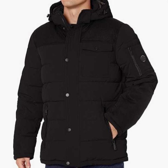 Nautica | Jackets & Coats | New Mens Nautica Black Quilted Padded ...